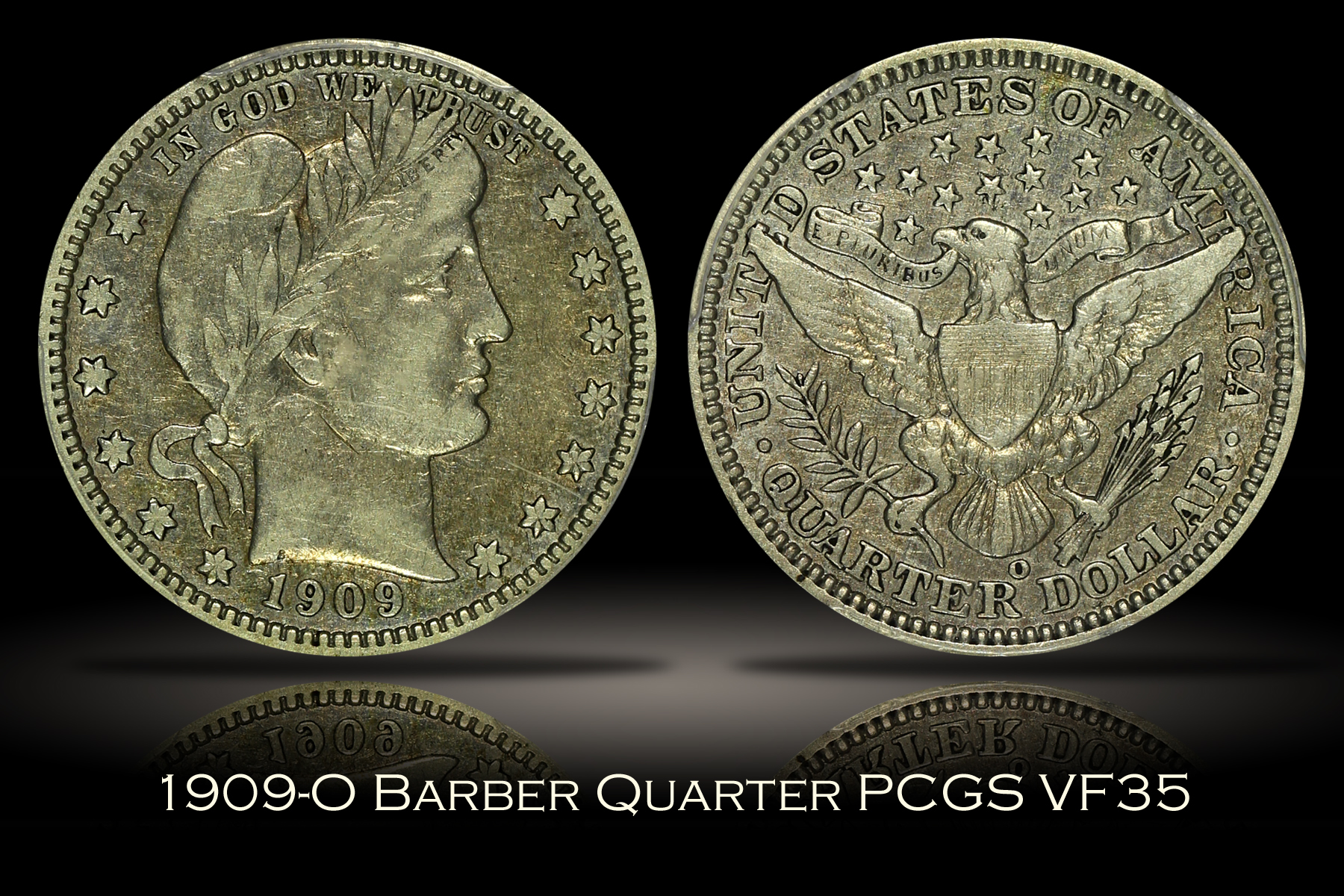 Michael Kittle Rare Coins - 1909-O Barber Quarter PCGS VF35