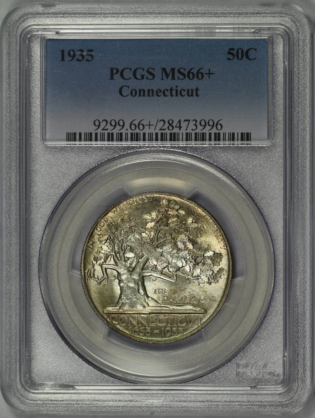 Michael Kittle Rare Coins - 1935 Connecticut Half PCGS MS66+