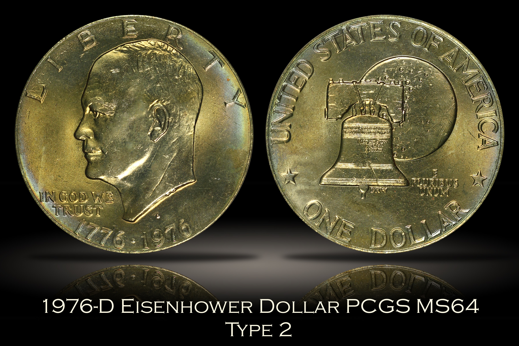 Michael Kittle Rare Coins - 1976-D Eisenhower Dollar PCGS MS64