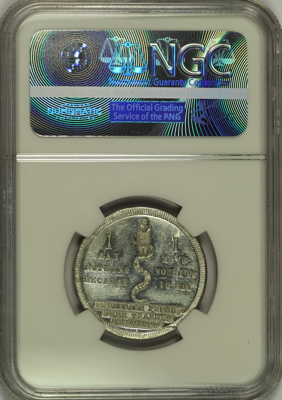 Michael Kittle Rare Coins - 1884 Grover Cleveland Campaign Token DeWitt GC-1884-11 NGC MS63PL
