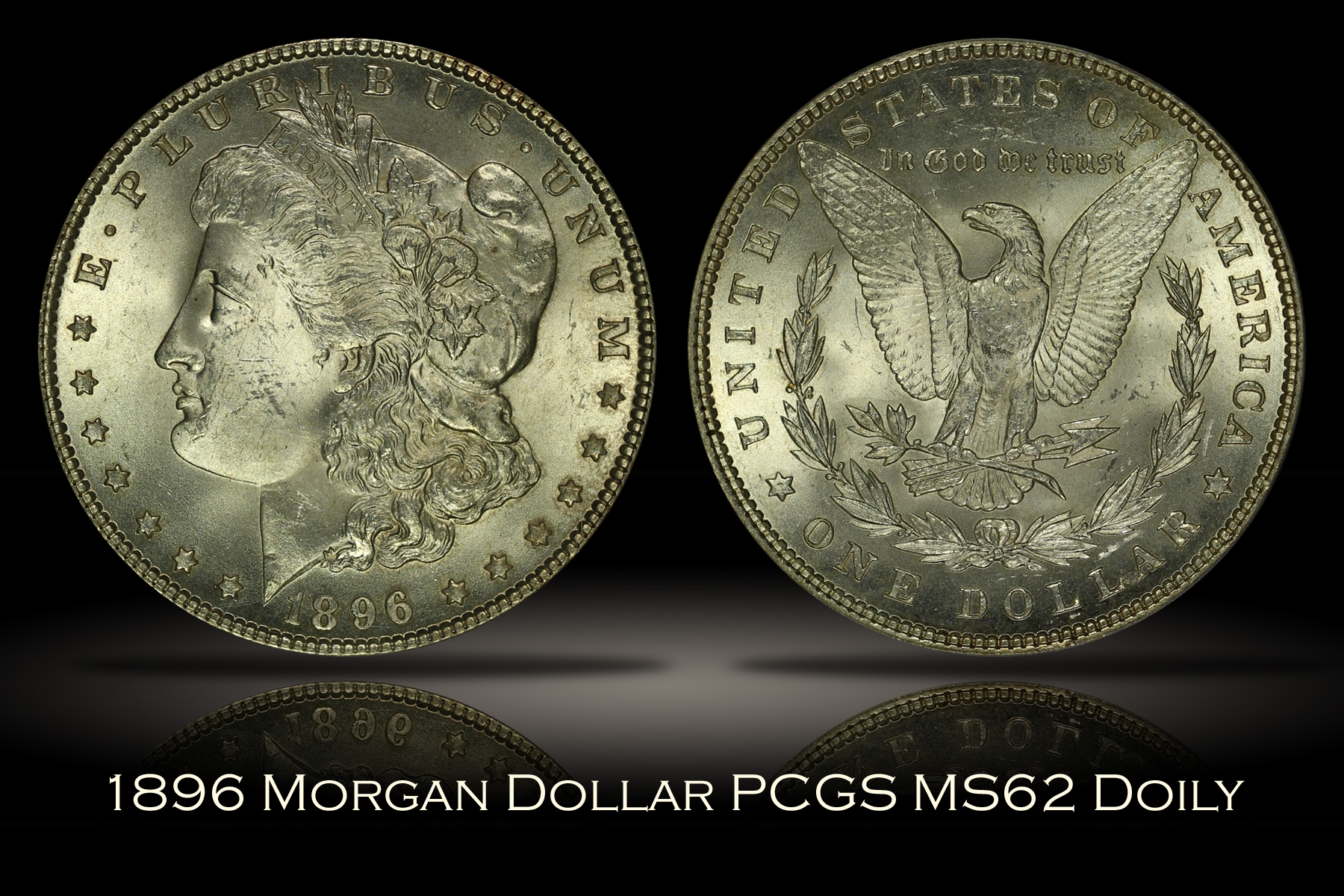 Michael Kittle Rare Coins - 1896 Morgan Dollar PCGS MS62 DOILY